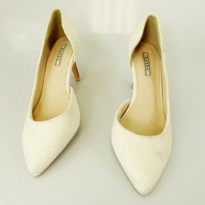 Randa | Shoes | Randa Court Shoe Women Textured White Pump 65 Stiletto ...